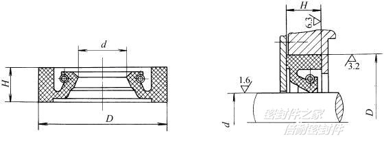 HG4-338-66标准J型无骨架油封 内径20/22/25/28/30/35/40mm—宁波江北倍耐橡塑有限公司